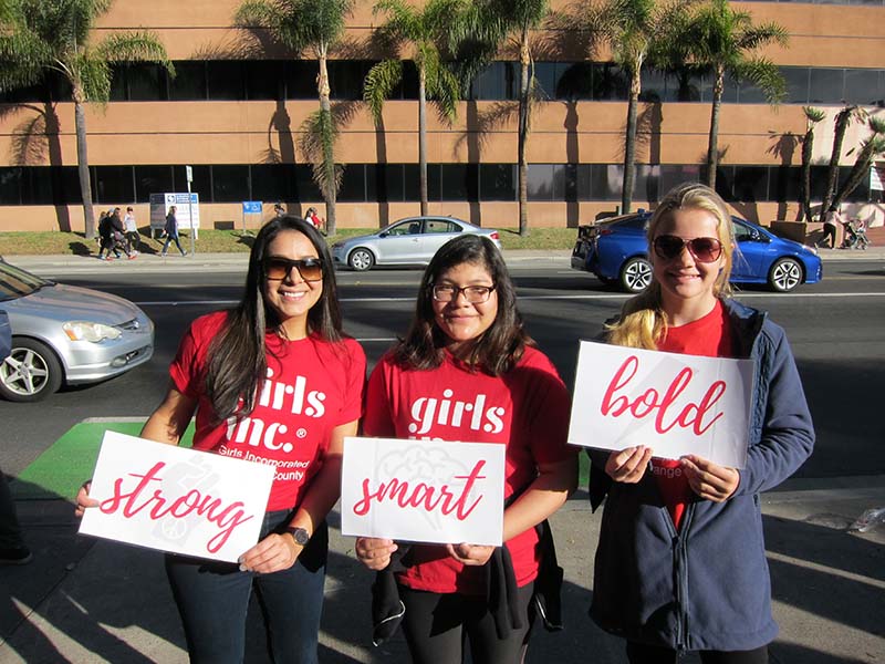 Girls Inc. OC in the March for Equality - Girls Inc. of Orange County